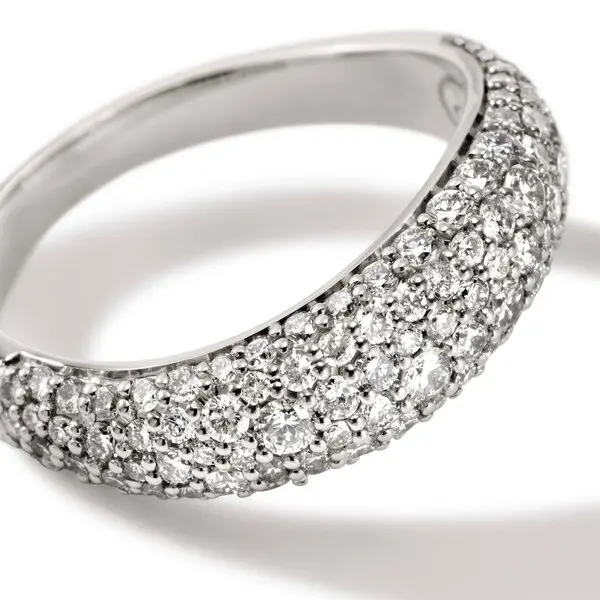 John Hardy Sculptural Ring With Diamonds