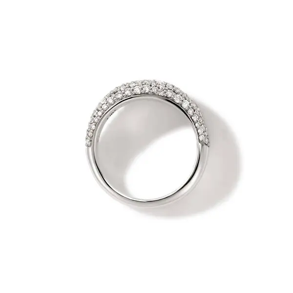 John Hardy Sculptural Ring With Diamonds