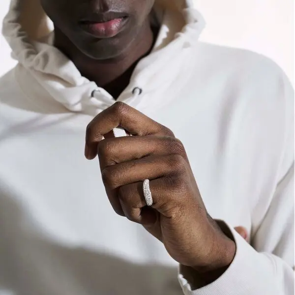John Hardy Sculptural Ring With Diamonds