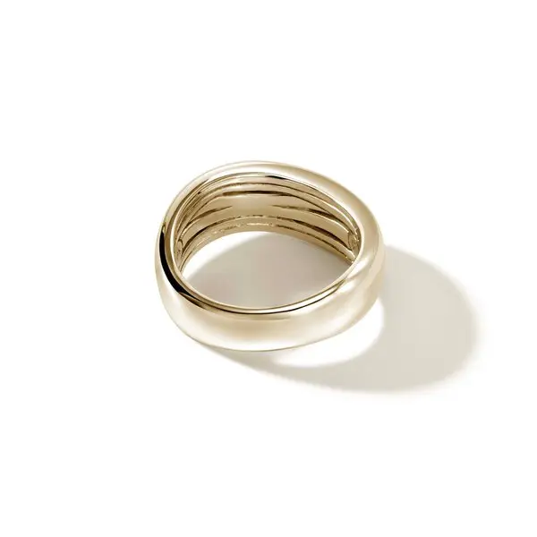 John Hardy Surf Ring With Diamonds - Gold
