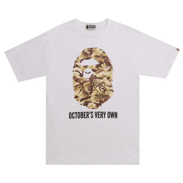 A BATHING APE X Ovo Ape Head Tee - White