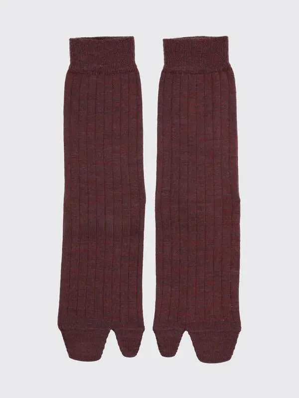 MAISON MARGIELA Tabi Socks - Burgundy