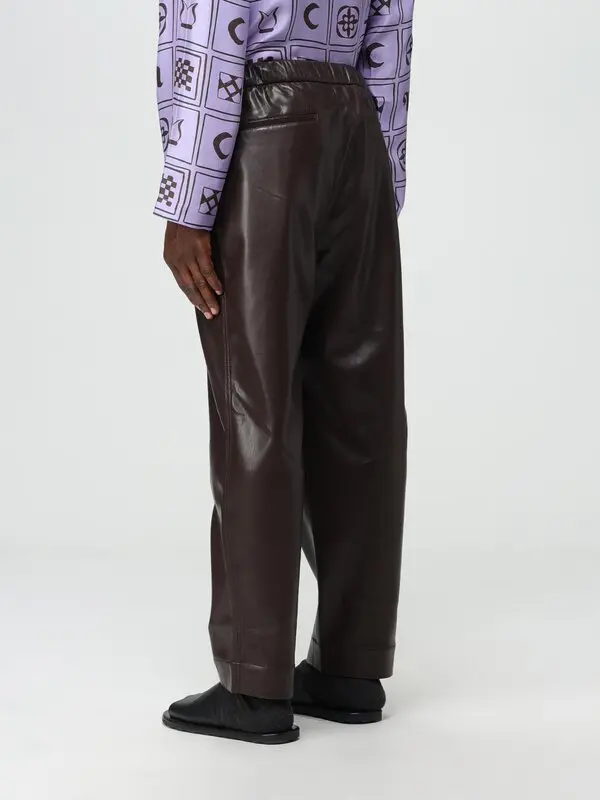 Nanushka Faux Leather Drawstring Trousers