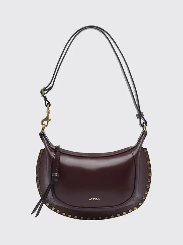 Isabel Marant Étoile Studded Shoulder Bag - Burgundy