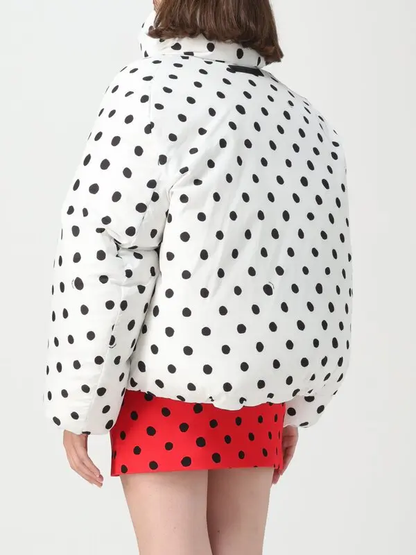 Marni Jacket In Padded Nylon With Polka Dot Print In White - 65