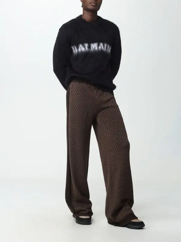 Balmain Mohair Wool Sweater - Black