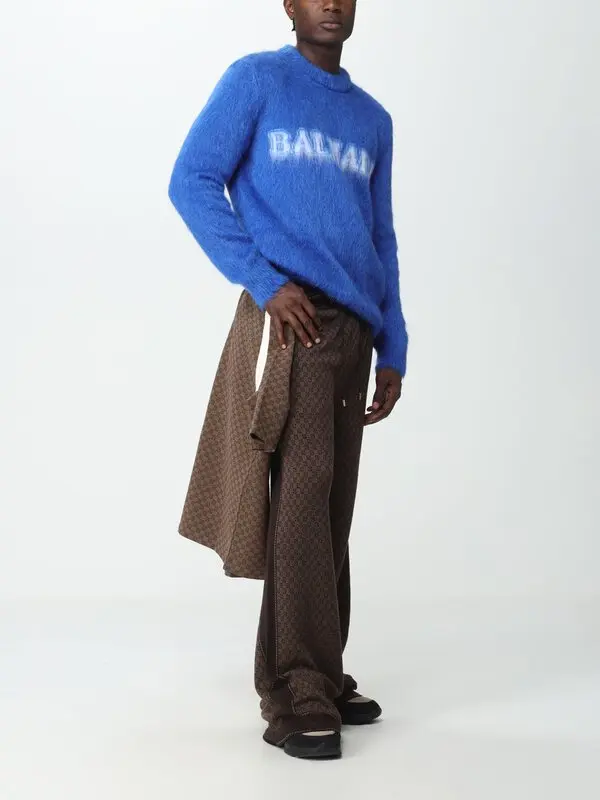 Balmain Mohair Wool Sweater - Royal Blue