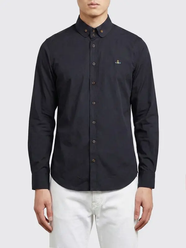 VIVIENNE WESTWOOD Two Button Krall Cotton Shirt - Black