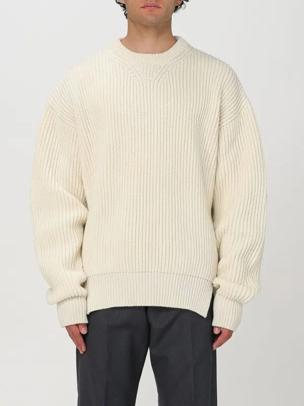 JIL SANDER Ribbed Knit Pullover - White