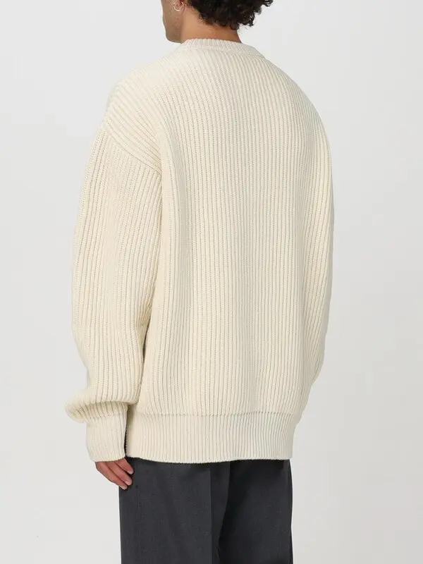 JIL SANDER Ribbed Knit Pullover - White