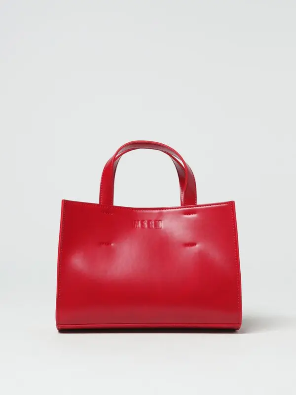 MSGM Synthetic Leather Handbag - Red