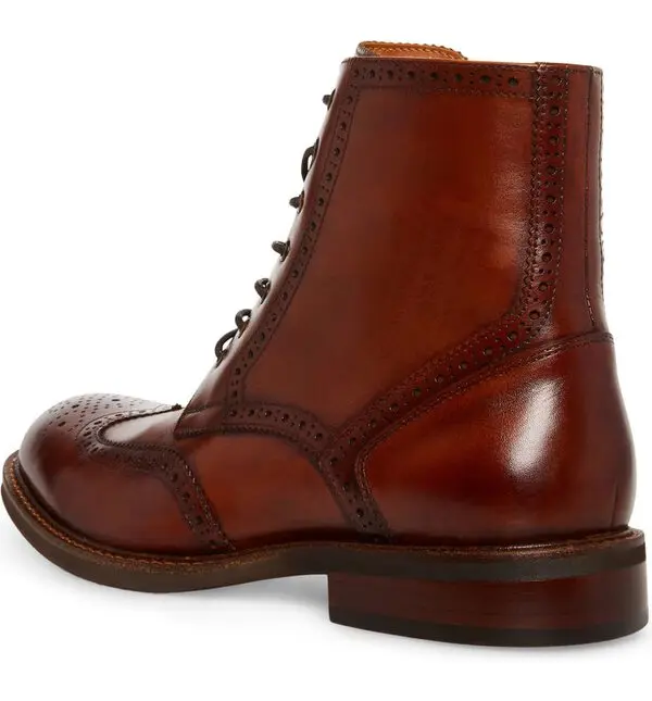 Steve Madden Xandy Brogue Wingtip Boot In Tan - 40% Off  display picture 3