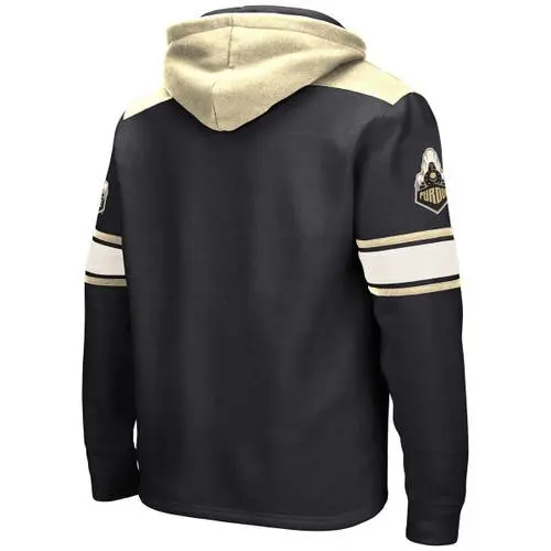 COLOSSEUM Purdue Boilermakers Hockey Lace-up Pullover Hoodie