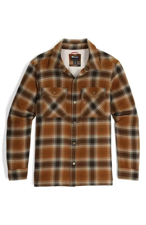 OUTDOOR RESEARCH Feedback Water Resistant Shirt Jacket - Grounded Plaid