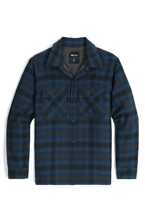 OUTDOOR RESEARCH Feedback Water Resistant Shirt Jacket - Harbor Plaid