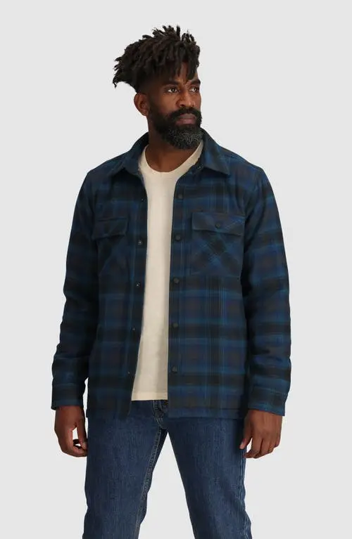 OUTDOOR RESEARCH Feedback Water Resistant Shirt Jacket - Harbor Plaid