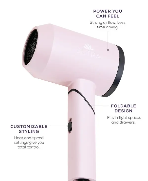 SUTRA BEAUTY Limited-edition Accelerator 2100 Blow Dryer - Frosted Pink