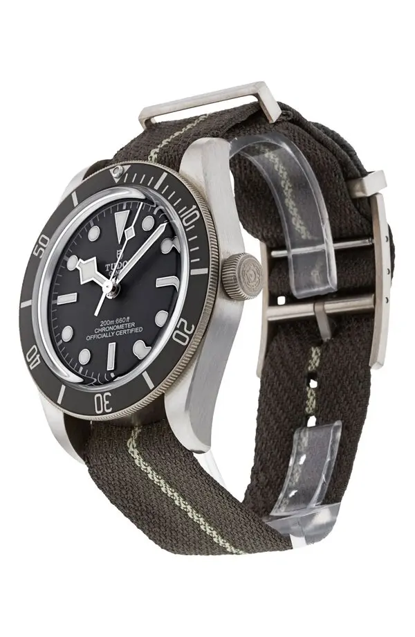 WATCHFINDER & CO. Tudor Preowned Black Bay Fabric Strap Watch