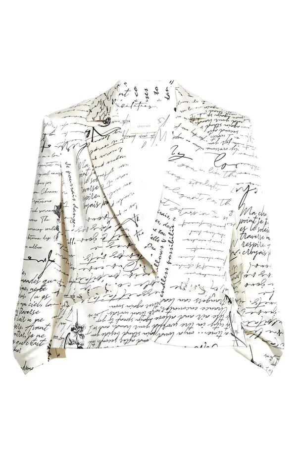 Cinq À Sept Mon Amour Le Petite Khloe Print Blazer