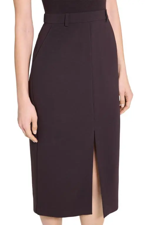 Theory Sleeveless Turtleneck Midi Dress - Dark Cacao