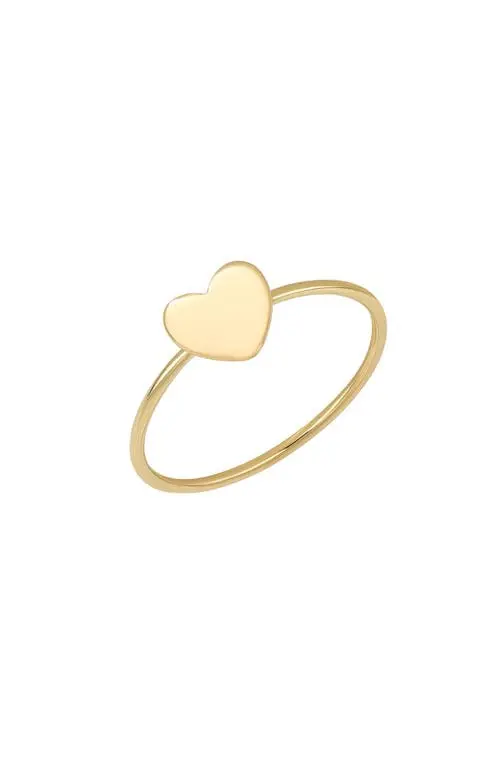 Bony Levy 14k Gold Heart Stackable Ring - 14k Yellow Gold