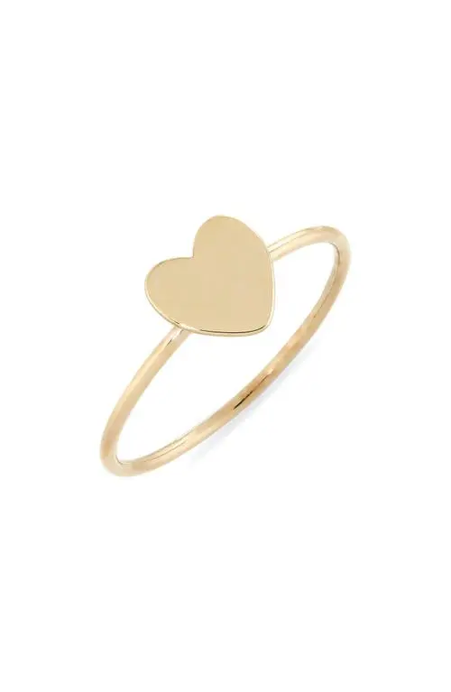 Bony Levy 14k Gold Heart Stackable Ring - Yg