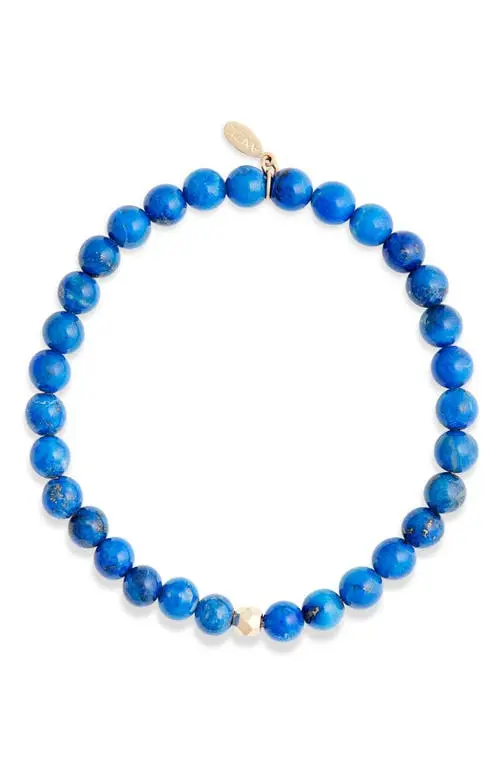 Anzie Boheme Lapis Beaded Stretch Bracelet - Blue