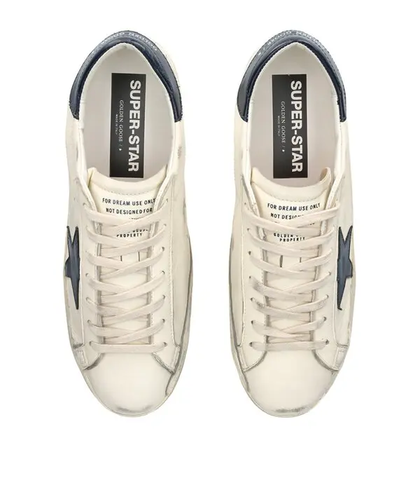 GOLDEN GOOSE Super-star Leather Sneakers - Beige