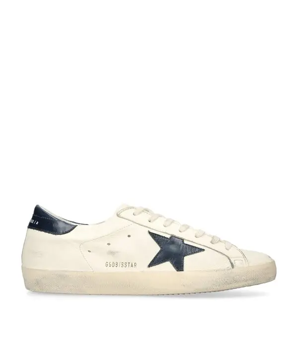 GOLDEN GOOSE Super-star Leather Sneakers - Beige