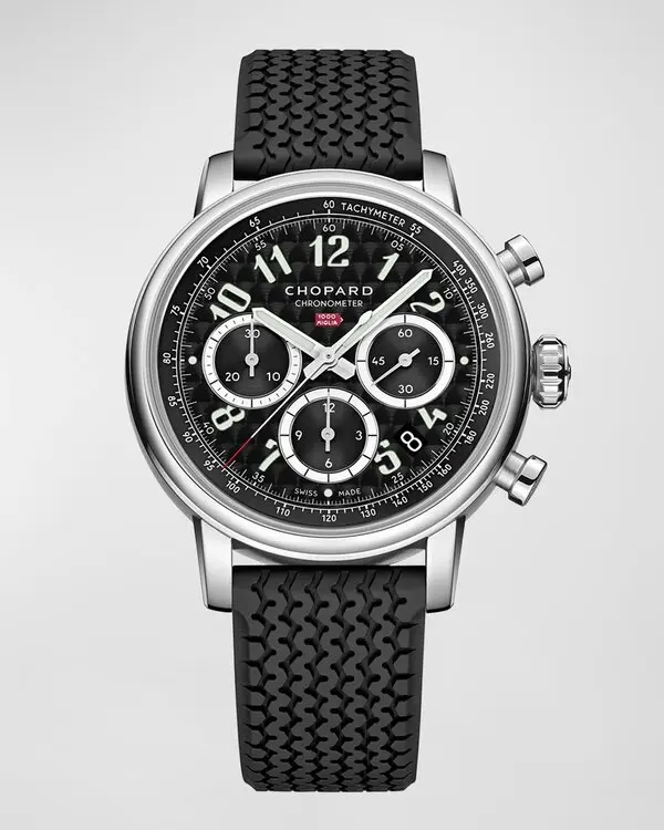 Chopard Mille Miglia 40.5mm Classic Chronograph Racing Watch - Stainless Steel