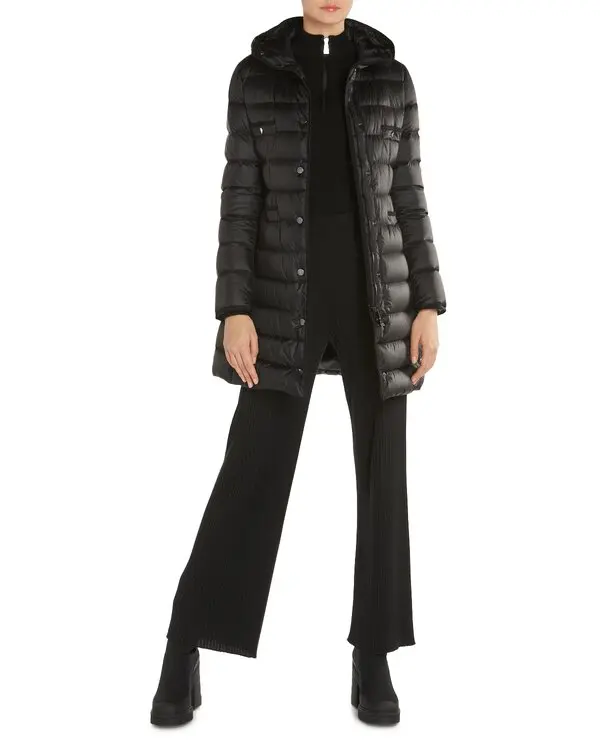Moncler Hirma Hooded Down Puffer Coat - Black