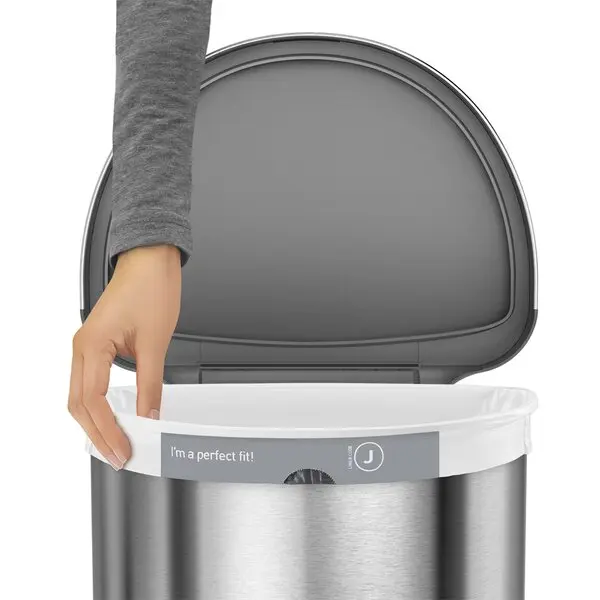 SIMPLEHUMAN 45 Liter Semi-round Sensor Can