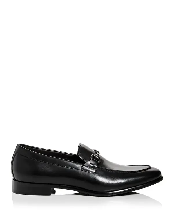 Bloomingdale'S Slip On Bit Loafers - Black