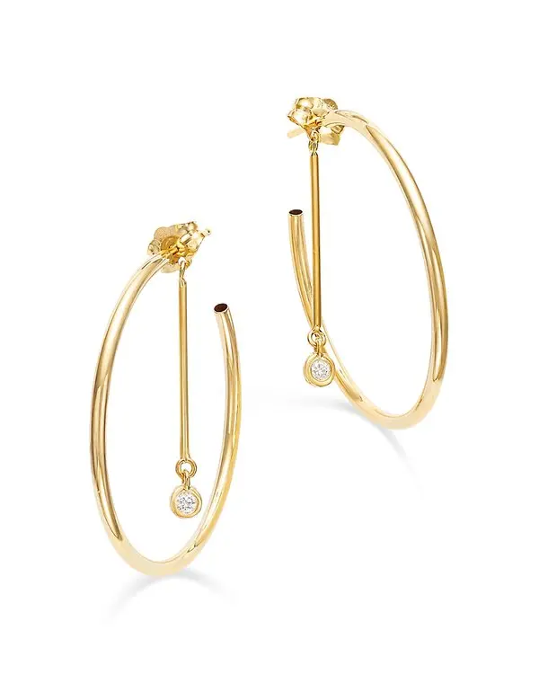 MOON & MEADOW 14k Yellow Diamond Earrings - Gold