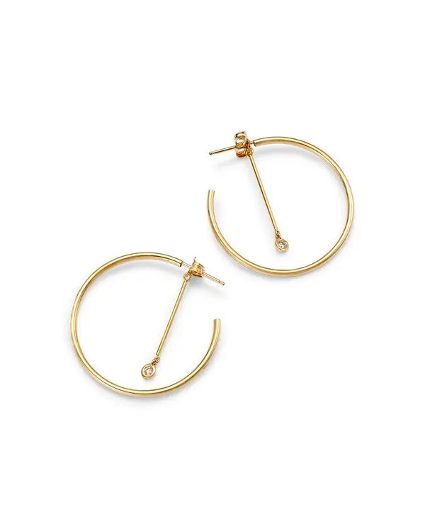 MOON & MEADOW 14k Yellow Diamond Earrings