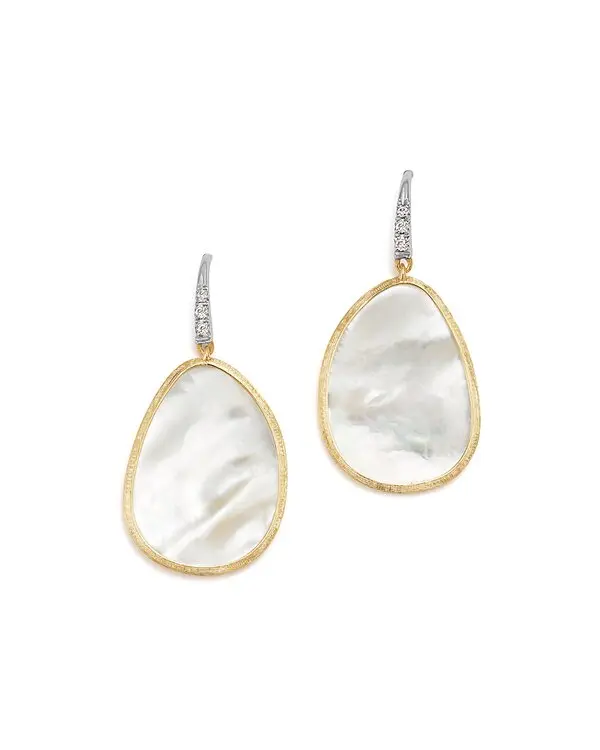Marco Bicego 18k Gold Lunaria Earrings - White/gold