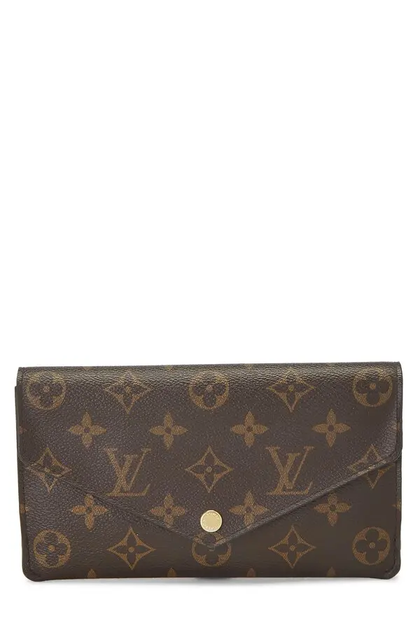 LOUIS VUITTON Monogram Canvas Jeanne Wallet - Orange