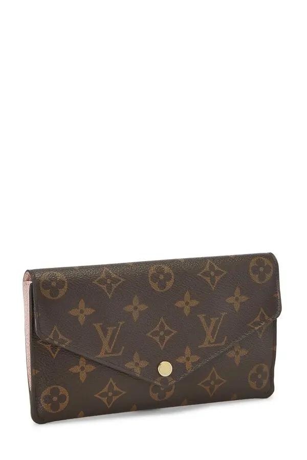 LOUIS VUITTON Monogram Canvas Jeanne Wallet - Orange