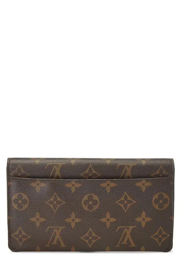 LOUIS VUITTON Monogram Canvas Jeanne Wallet - Orange
