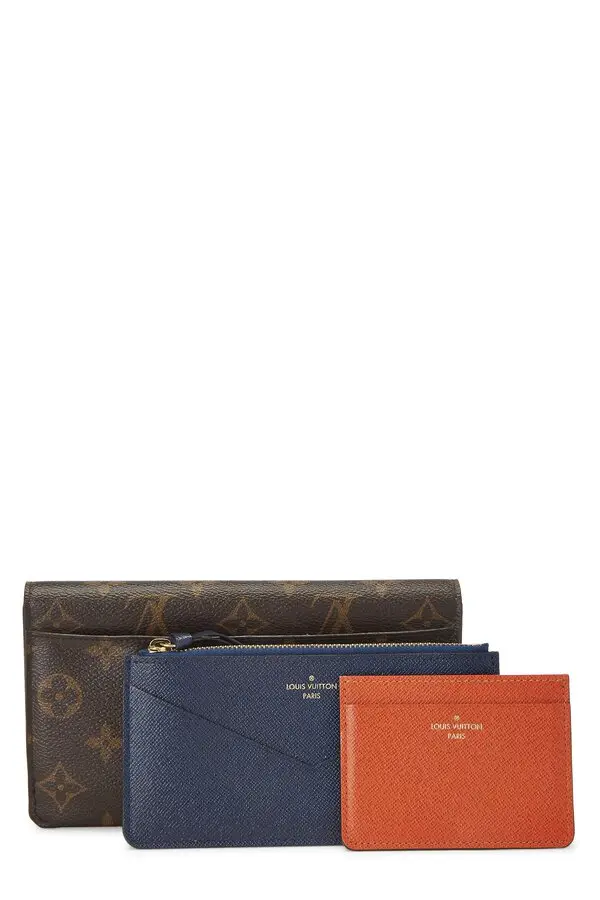 LOUIS VUITTON Monogram Canvas Jeanne Wallet - Orange