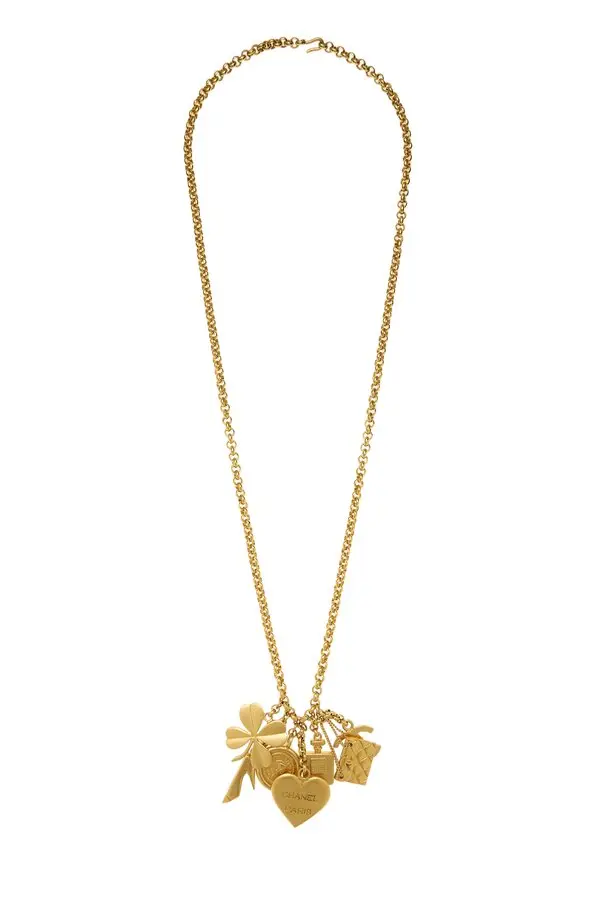 Chanel Lucky Charms Dangle Necklace - Gold