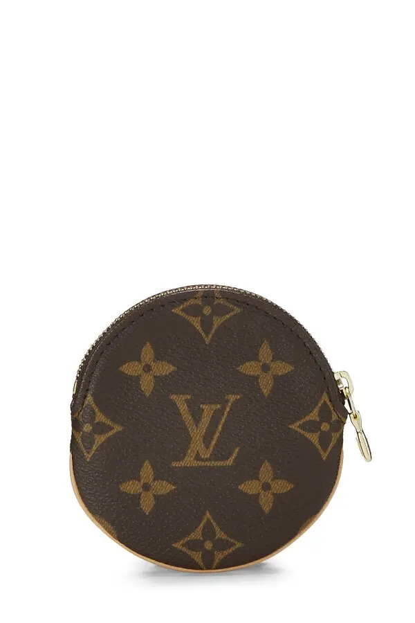 LOUIS VUITTON Monogram Canvas Porte Monnaie Round