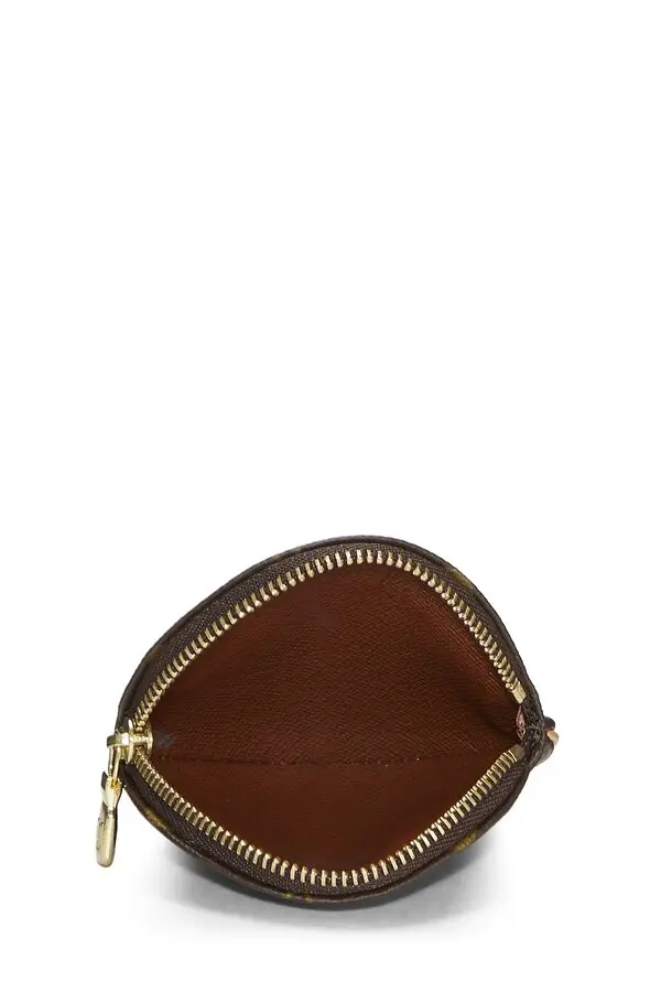 LOUIS VUITTON Monogram Canvas Porte Monnaie Round