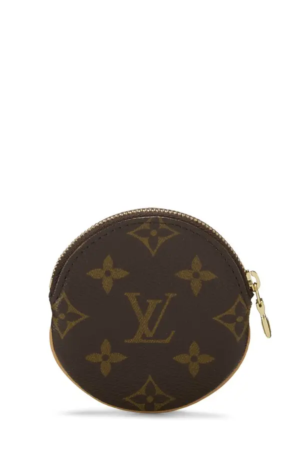 LOUIS VUITTON Monogram Canvas Porte Monnaie Round