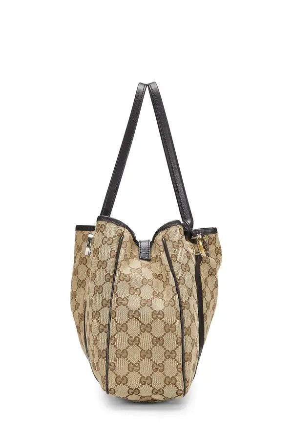 Gucci Original Gg Canvas Twins Tote - Brown