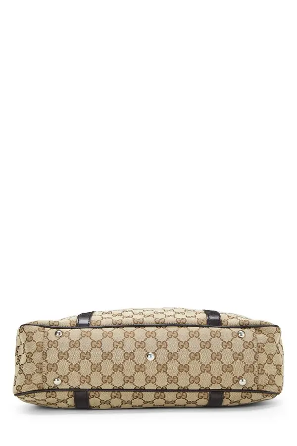 Gucci Original Gg Canvas Twins Tote - Brown