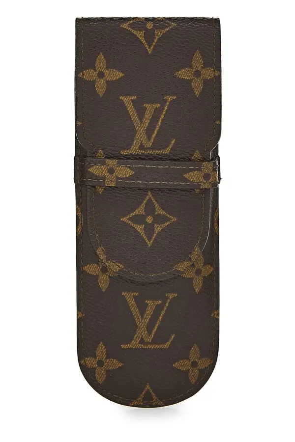LOUIS VUITTON Monogram Canvas Etui Stylos Pen Case - Brown