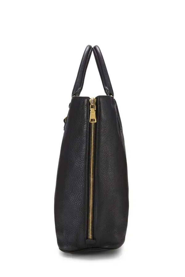 Prada Vitello Daino Side Zip Tote