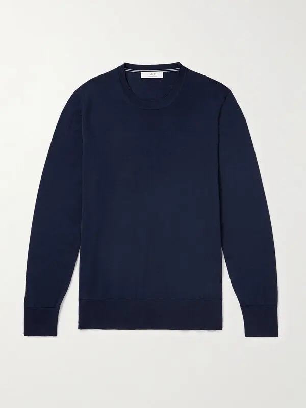 Mr P. Merino Wool Sweater - Blue