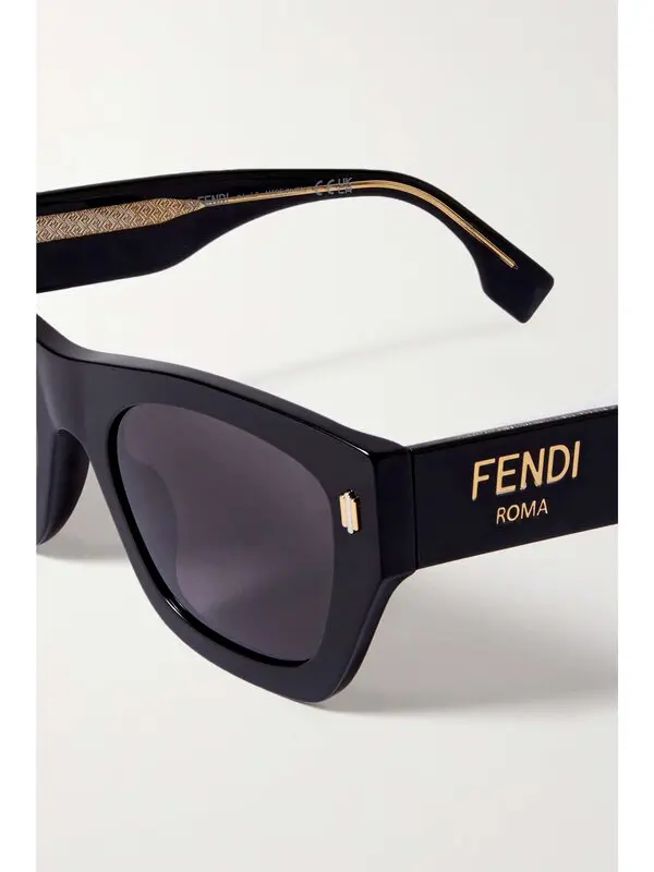 Fendi Roma D-frame Sunglasses - Black